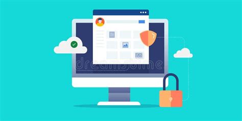 Cloud Computing Web Security Protecting Online User Data Conceptual