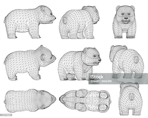 이미지는 다양한 포즈를 취한 팬더의 흑백 드로잉 시리즈입니다 그림은 모두 크기와 방향이 다르지만 모두 Panda의 비슷한 테마를 공유합니다 0명에 대한 스톡 벡터 아트 및