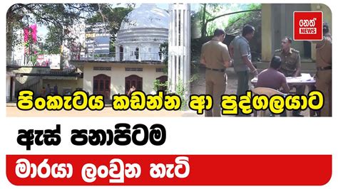 Neth News Sri Lanka Latest Sinhala News And Headlines Sri Lanka News පිංකැටය කඩන්න ආ