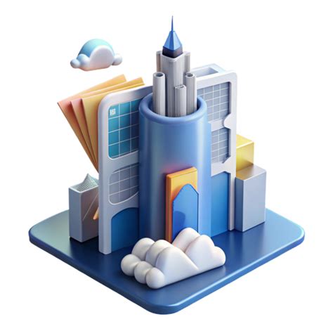 Cloud Based Cityscape Data Center Visualization 56549936 Png
