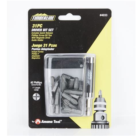 Phillips Driver Bit Set Timberline Quick Release 2 14 Hex Shank