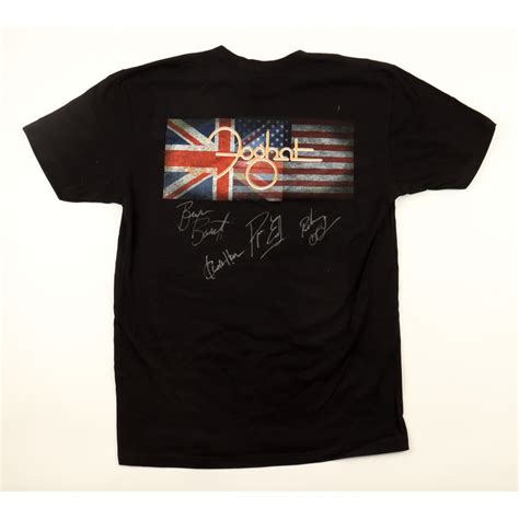 Foghat Shirt Signed By 4 With Bryan Bassett Charlie Huhn Rodney O