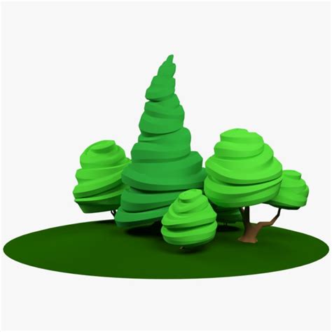 Stylized Trees 3d Model Turbosquid 1189578