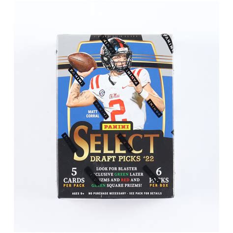 2022 Panini Select Draft Picks Football Blaster Box With 6 Packs