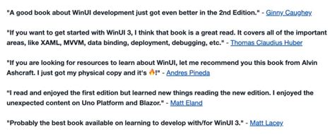 Alvin Ashcraft On Linkedin Books Writing Reviews Windowsdev Winui