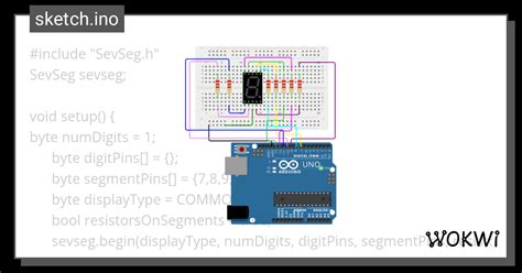 7segmentl Wokwi Esp32 Stm32 Arduino Simulator