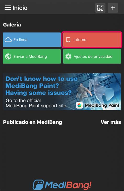 iPhone Abrir Imágenes guardadas en MediBang Paint MediBang Paint