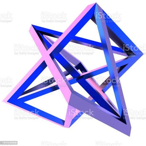 추상적인 현대 조각 큐브의 기하학적 구조입니다 컴퓨터 모델의 3d 렌더링 3차원 형태에 대한 스톡 사진 및 기타 이미지 3