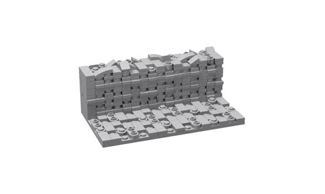Lego Moc Stonebrick Wall By Tiggerljc Rebrickable Build With Lego
