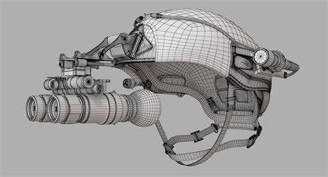 Ballistic Combat Helmet 3D Model 49 Max Obj Dae Dxf Fbx Free3D