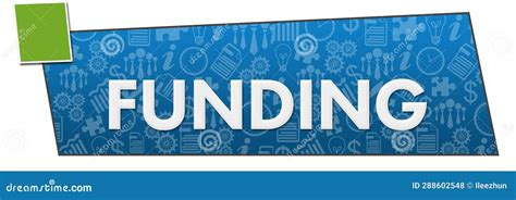 Funding Blue Green Business Symbols Texture Horizontal Stock