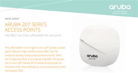 Aruba Series Access Points Data Sheet Laketec
