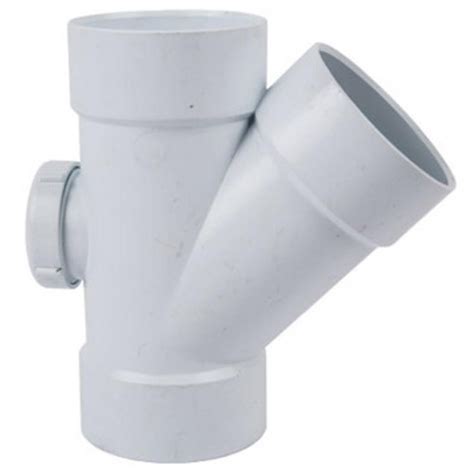 White 135degree Pvc Inspection Eye Junction 40mm