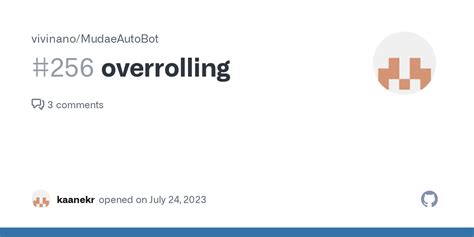 overrolling · issue 256 · vivinano mudaeautobot · github