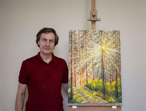 ᐉ Картина полотно масло мастихін Сонячний ранок авторська робота в одному примірнику 50x70 см