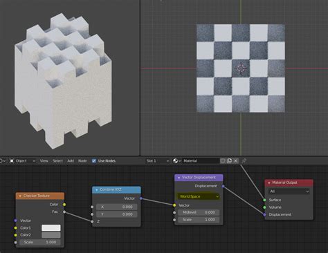 Cycles Render Engine In Need Of Node Displacement On Z Axis Only
