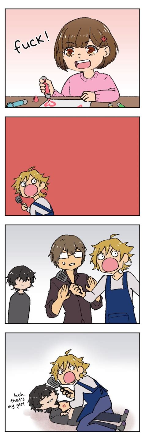 The Comic Strip Shows Two People Having Fun With Each Other