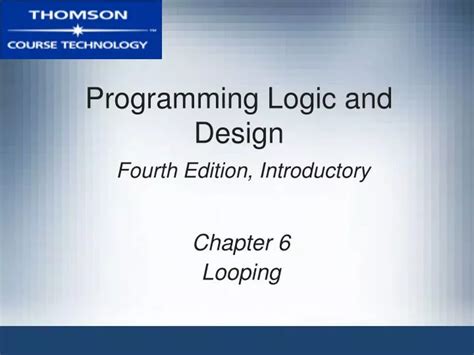 Ppt Programming Logic And Design Fourth Edition Introductory Powerpoint Presentation Id