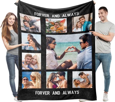 Amazon.com: Easycosy Custom Picture Blankets Customized with Photo Blankets Customize for Adults ...