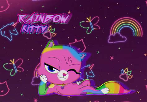 Rainbow Kitty Felicity By Fizzypop 7 On Deviantart