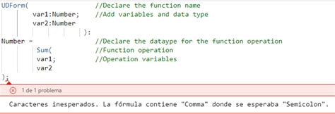 Solved User Defined Functions Not Working Power Platform Community