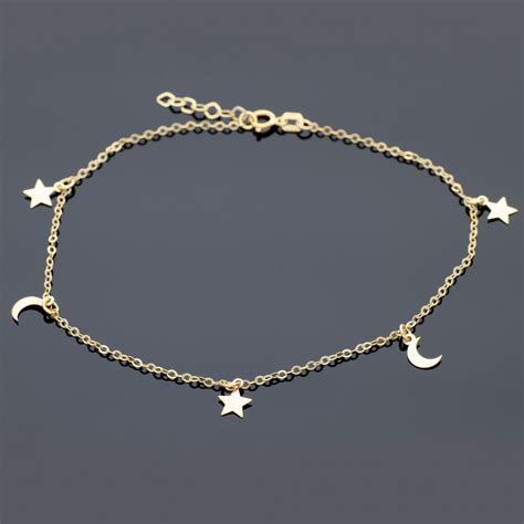 Bratari Aur 14k Semiluna Stelute Aur 14k Culoare Aur Galben Cod