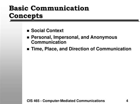 Ppt Communication Concepts Computer Mediated Communications Groupware Powerpoint
