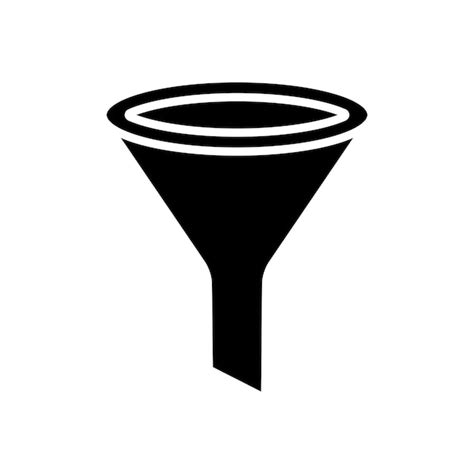 Icône De Filtre Set Marketing Ventes Conversion Filtre Vecteur Symbole