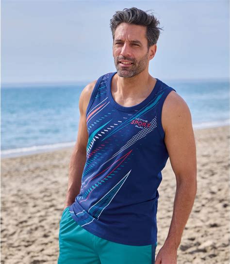 Sada 3 Sportovních Tílek Atlas For Men