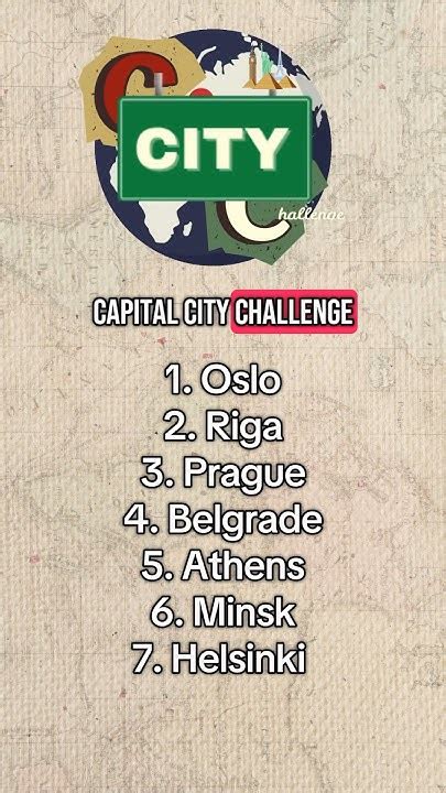 European Capital City Challenge Quiz Time Quiz Challenge