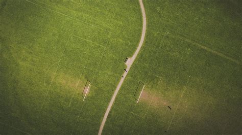 Free Photo Birds Eye View Field Grass Green Sports Field Royalty Images Nature Hippopx
