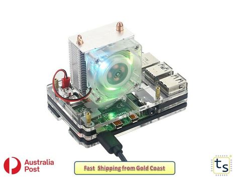 Ice Tower Cooling Fan Colour Led Raspberry Pi 4 Pi 3 Or 3b