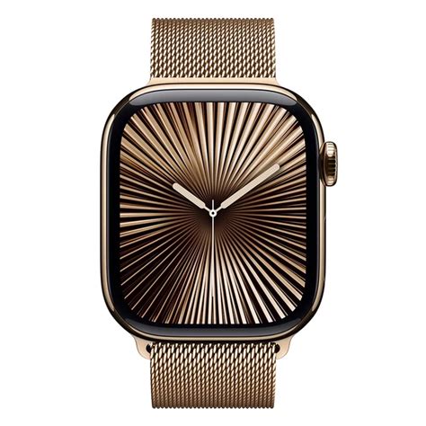 Купить Apple Watch Series 10, 42 мм, корпус из титана цвета «золотой ...