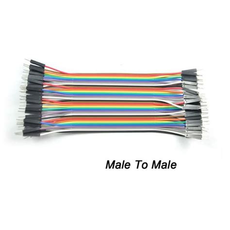 Jual Kabel Jumper Male Male Breadboard Arduino Wire Bread Board Cable Ab70 Shopee Indonesia