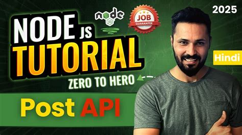 Node Js Tutorial In Hindi 49 Make Post Method Rest Api With Nodejs And Mongodb Youtube