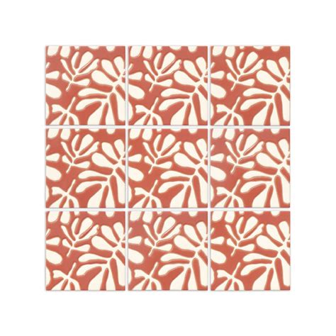 Relief Miti Yam Tile 6 X 6 Shop Online Clay Imports