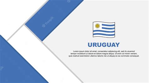 Premium Vector Uruguay Flag Abstract Background Design Template