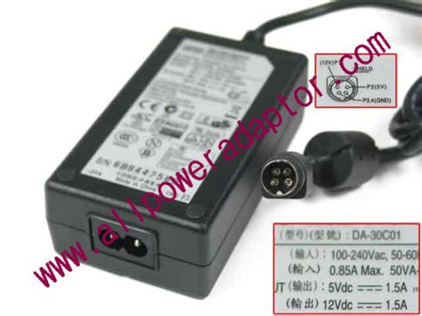 Apd Asian Power Devices Da C Ac Adapter V V V A V A Pin Din Prong New