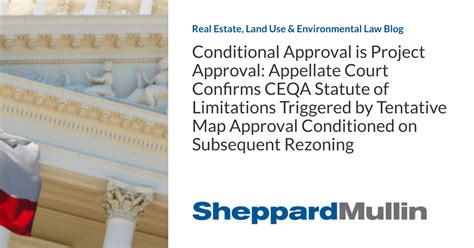 Conditional Approval Is Project Approval Appellate Court Confirms Ceqa Statute Of Limitations