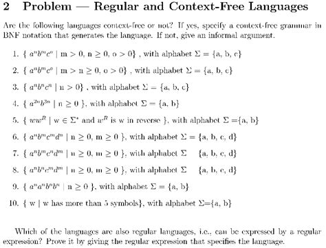 Solved Are the following languages context-free or not? If | Chegg.com