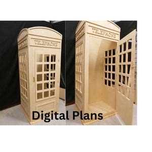 Telephone Booth Version 2 Backdrop Plans With Measurements Digital