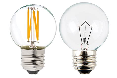 G165 Led Filament Bulb 40 Watt Equivalent Globe Bulb Dimmable