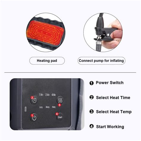 Hongjing Cordless Heated Back Decompression Belt Lumbar Support
