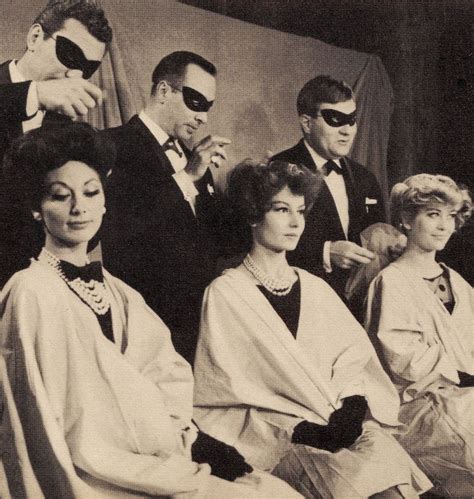 Masked Hairdressers At Hair Show 60s Hairstyles Bouffants From La