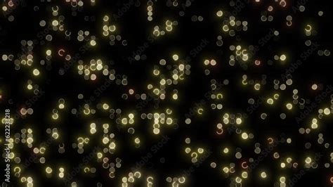 Computer Data Technology Background Glowing Dot And Circle Particle