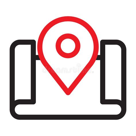 Mapear O ícone De Ponteiro De Localização Do Pino Geo Mapas E