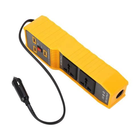 Cikonielf Onduleur De Voiture 200w Onduleur De Voiture Dc12v à Ac220v