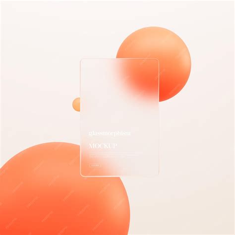 Premium Psd 3d Render Glassy Background Modern Glass Morphism Style