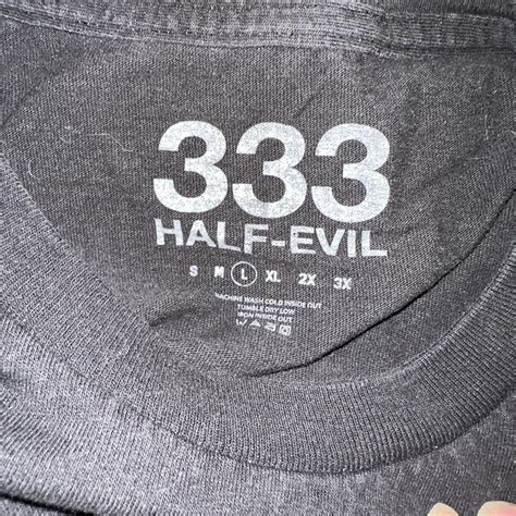 333 Half Evil Tee Size L No Flaws 333 Halfevil Depop