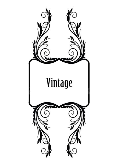 빈티지 꽃 프레임의 벡터 일러스트 레이 션 삽화 상징 미술 Png 일러스트 및 벡터 에 대한 무료 다운로드 Pngtree